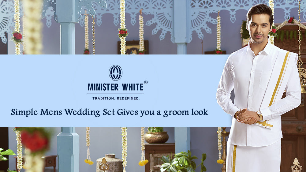 Simple Men's Wedding Combo Sets for Perfect Groom Look – ministerwhite.com